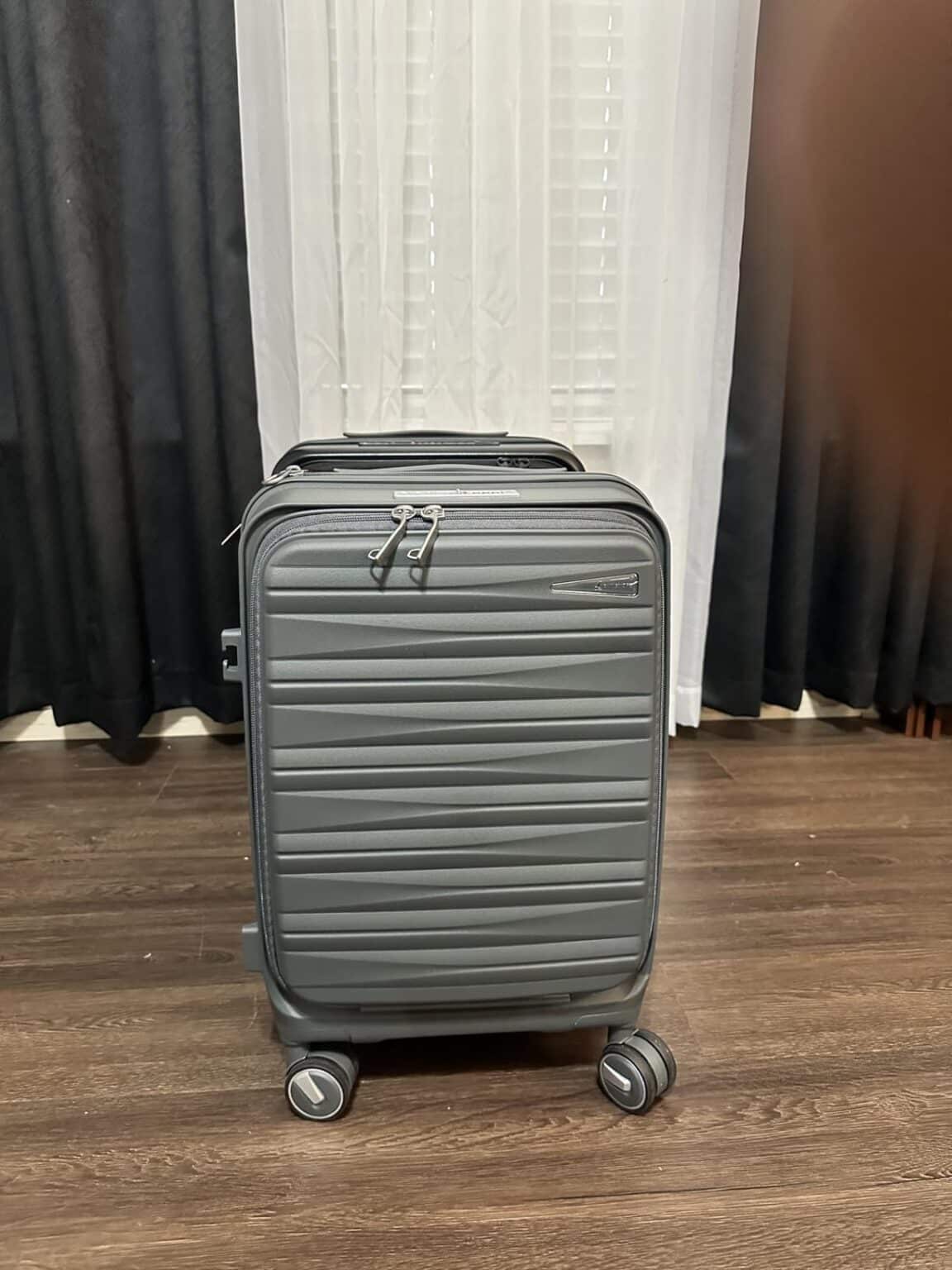 RAINSMORE Expandable Carry-On Luggage Review (Front Laptop Access)